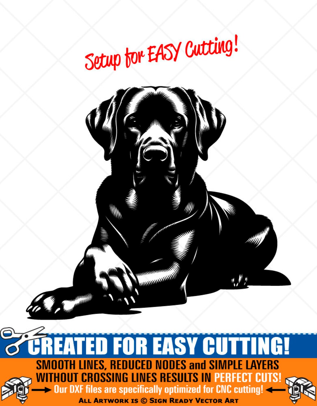 Labrador Retriever Laying SVG Clipart-vector Clip Art-digital Download ...