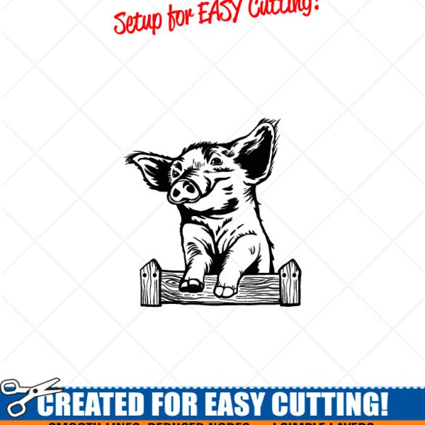 Pig Clip Art - Etsy