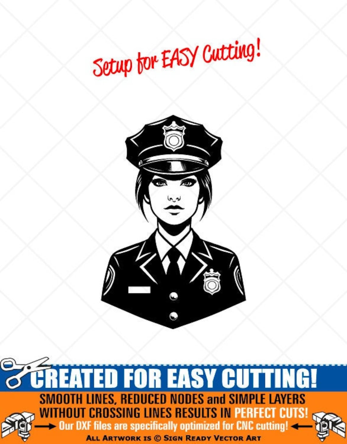 Police Woman SVG Clipart-vector Clip Art Graphics-digital Download ...