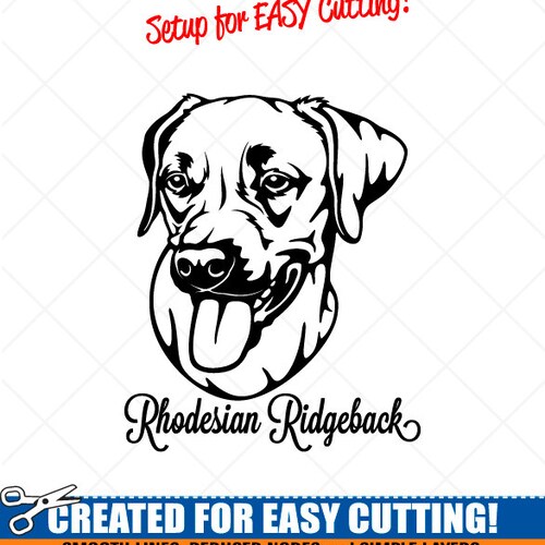 Rhodesian Ridgeback SVG DXF PNG Jpeg Floral Ridgeback - Etsy Australia
