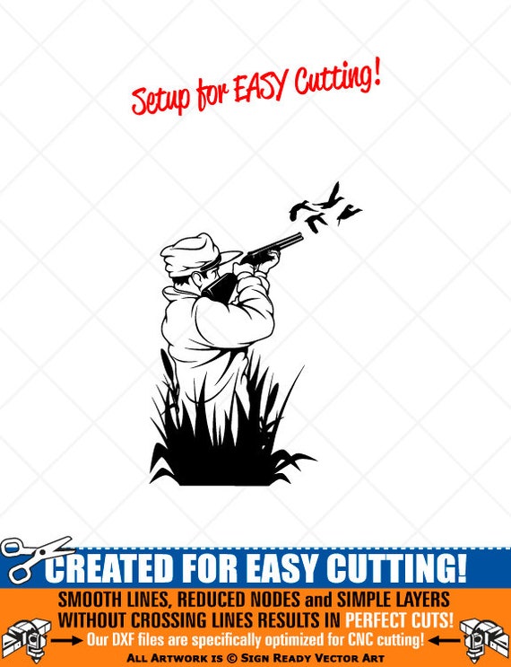 DUCK HUNTER and Gun Clipart-Vector Clip Art Graphics-Digital | Etsy