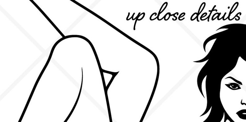 Sexy Woman Girl Clipart Vector Clip Art Graphics Digital Etsy