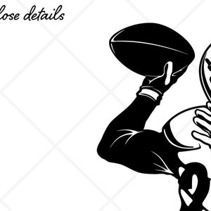 Quarterback FOOTBALL Player Clipart-vector Clip Art Graphics-digital ...