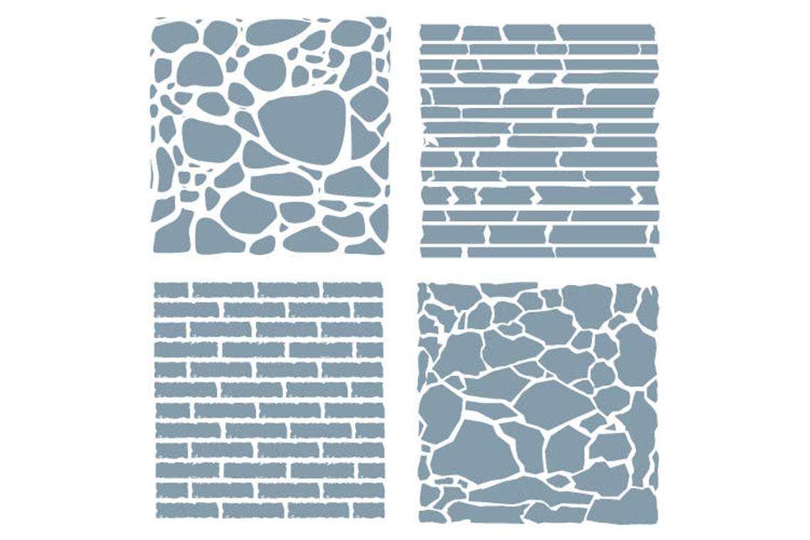 STONE BRICK CLADDING Backgrounds Clipart Vector Clip Art | Etsy