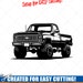 Dually Trailer Pickup Truck Offroad Lifted SVG, Clipart, Files for ...