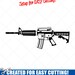 Detailed M4 Carbine Rifle-gun Clipart-vector Clip Art Graphics-digital ...