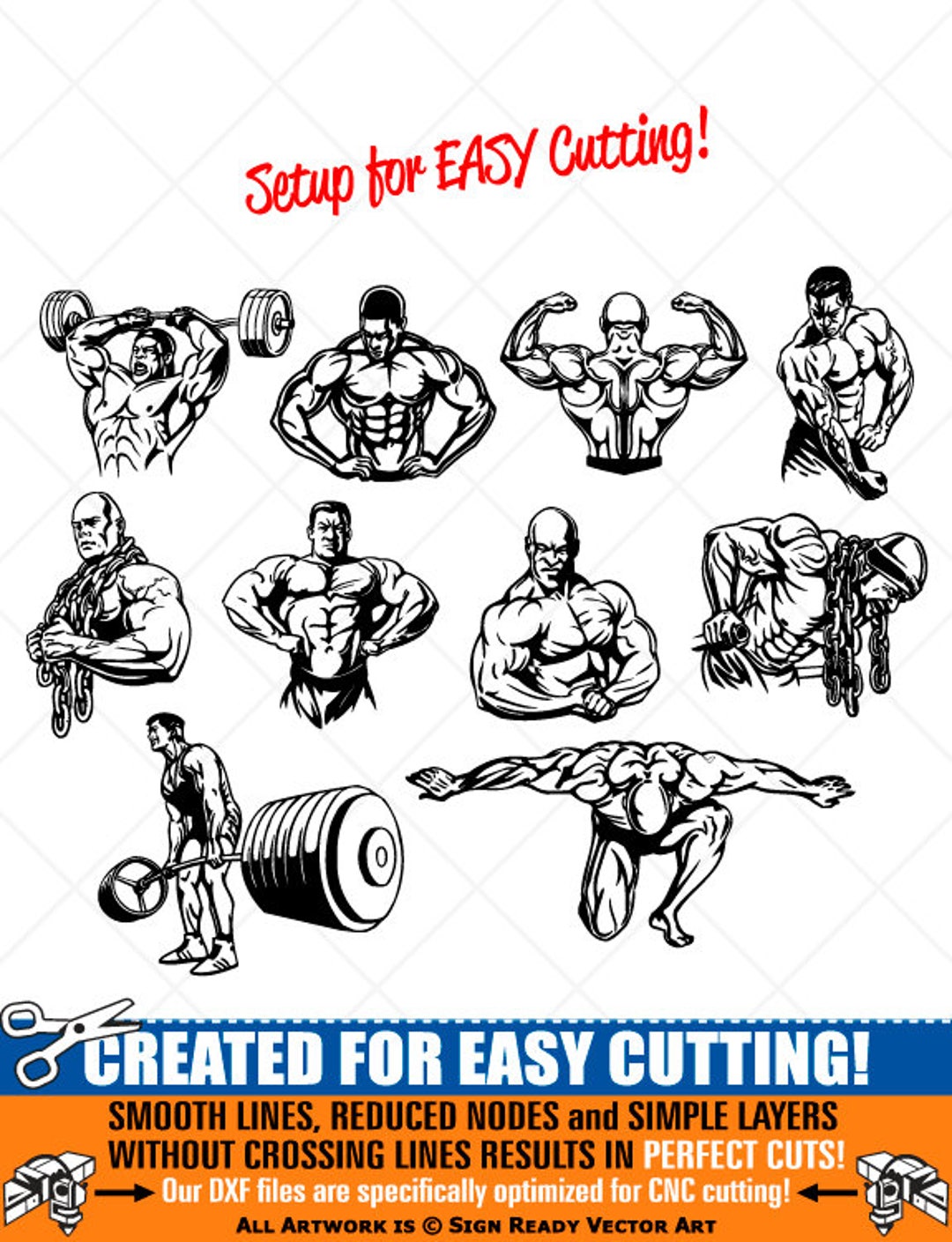 BODYBUILDING BODYBUILDER Weight Lifting Clipart-vector Clip Art ...