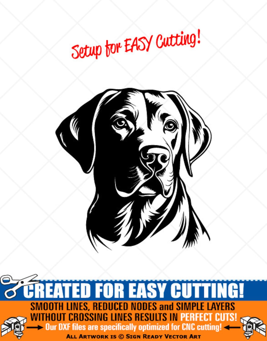 Labrador SVG Clipart-hand Drawn Vector Clip Art Graphics-digital ...