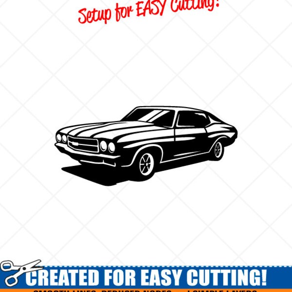 66 Chevelle Svg Plasma File - Etsy