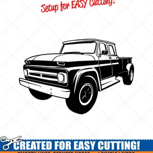 Chevy-chevrolet C60 Pickup Truck Clipart-vector Clip Art Graphics ...