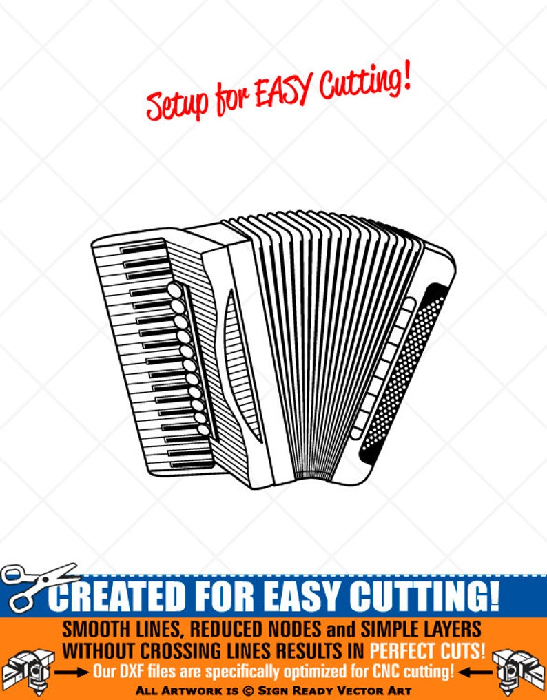 Acordeón SVG Clipart-Vector Clip Art-Descarga digital Imagen-Archivos ...