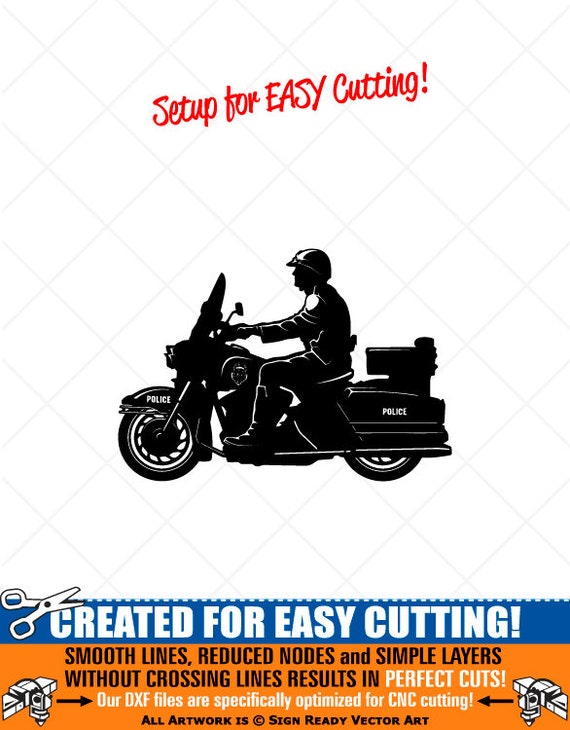 POLICE Motorcycle Clipart-Vector Clip Art Graphics-Digital | Etsy