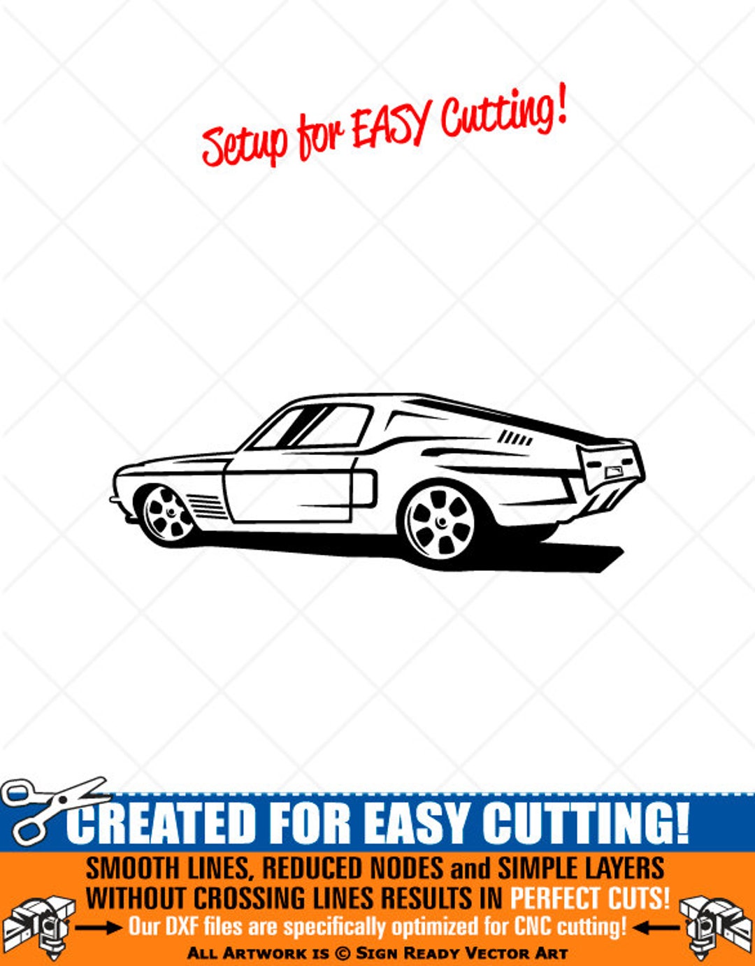 FORD Mustang Fastback 1967 SVG Clipart-vector Clip Art Graphics-digital ...