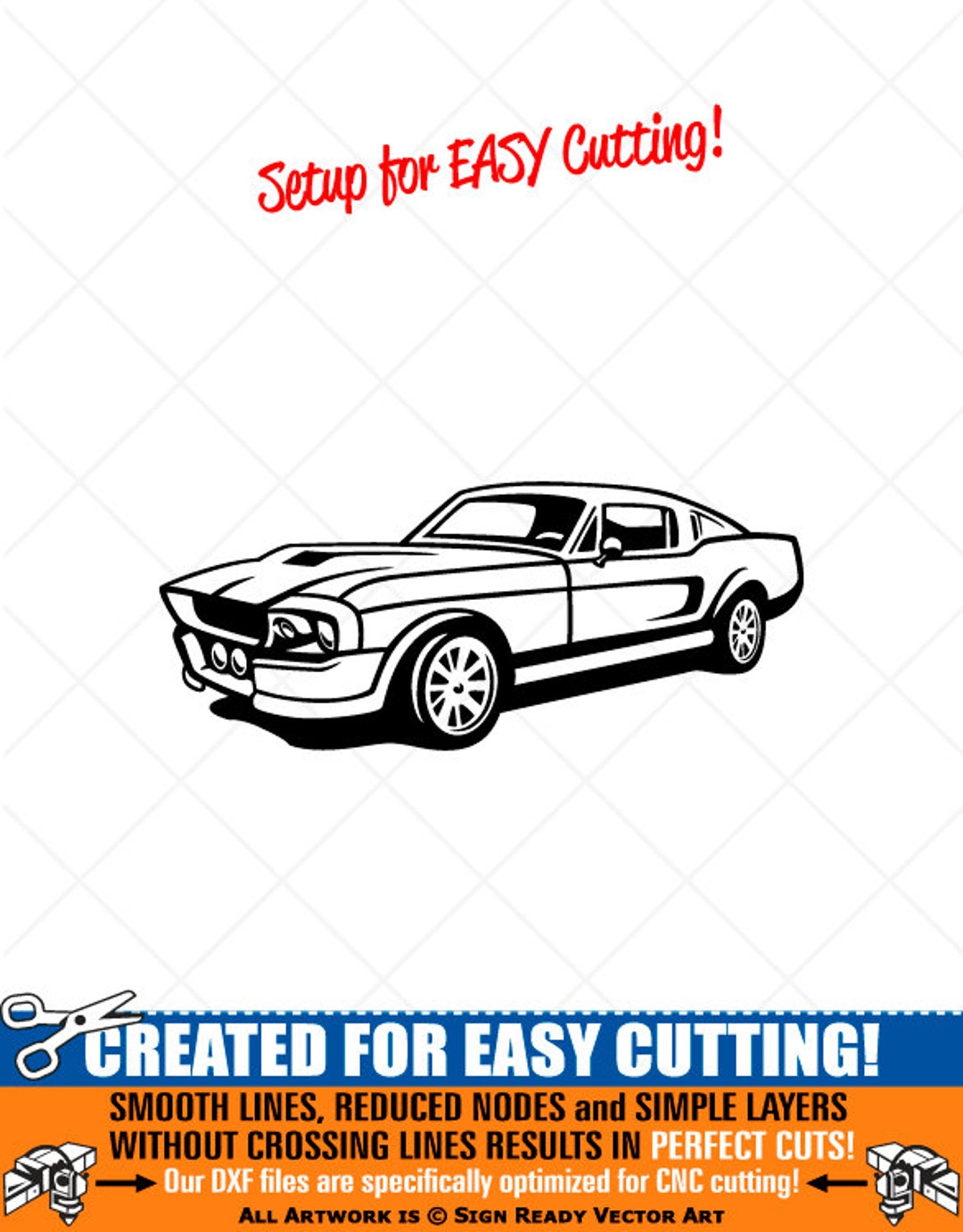 FORD MUSTANG Shelby GT500 1967 Clipart-vector Clip Art Graphics-digital ...