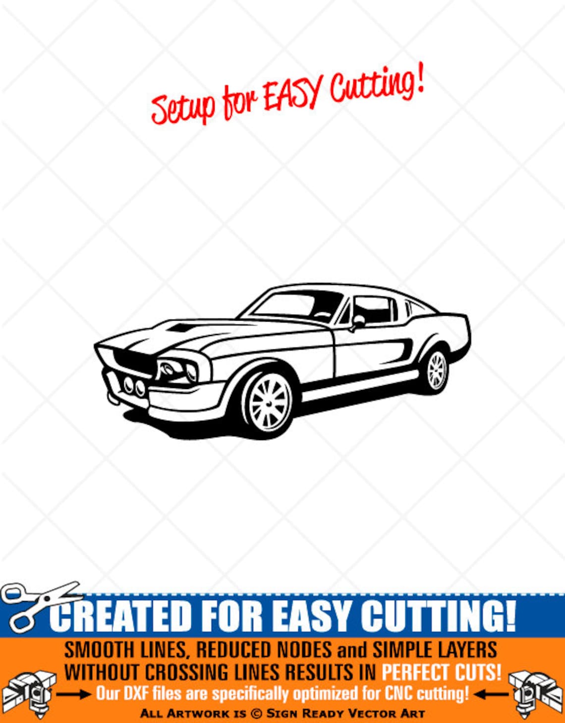 FORD MUSTANG Shelby GT500 1967 Clipart-vector Clip Art Graphics-digital ...