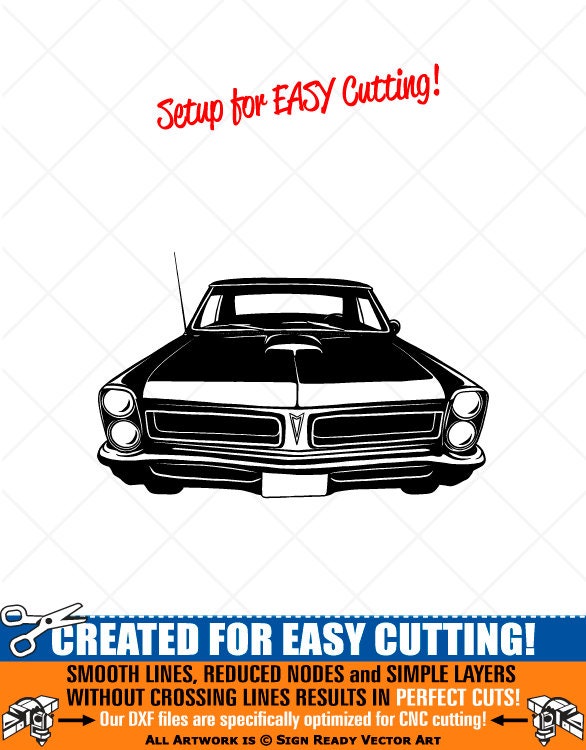 PONTIAC GTO 1965 Clipart -vector Clip Art Graphics-digital Download-cut ...