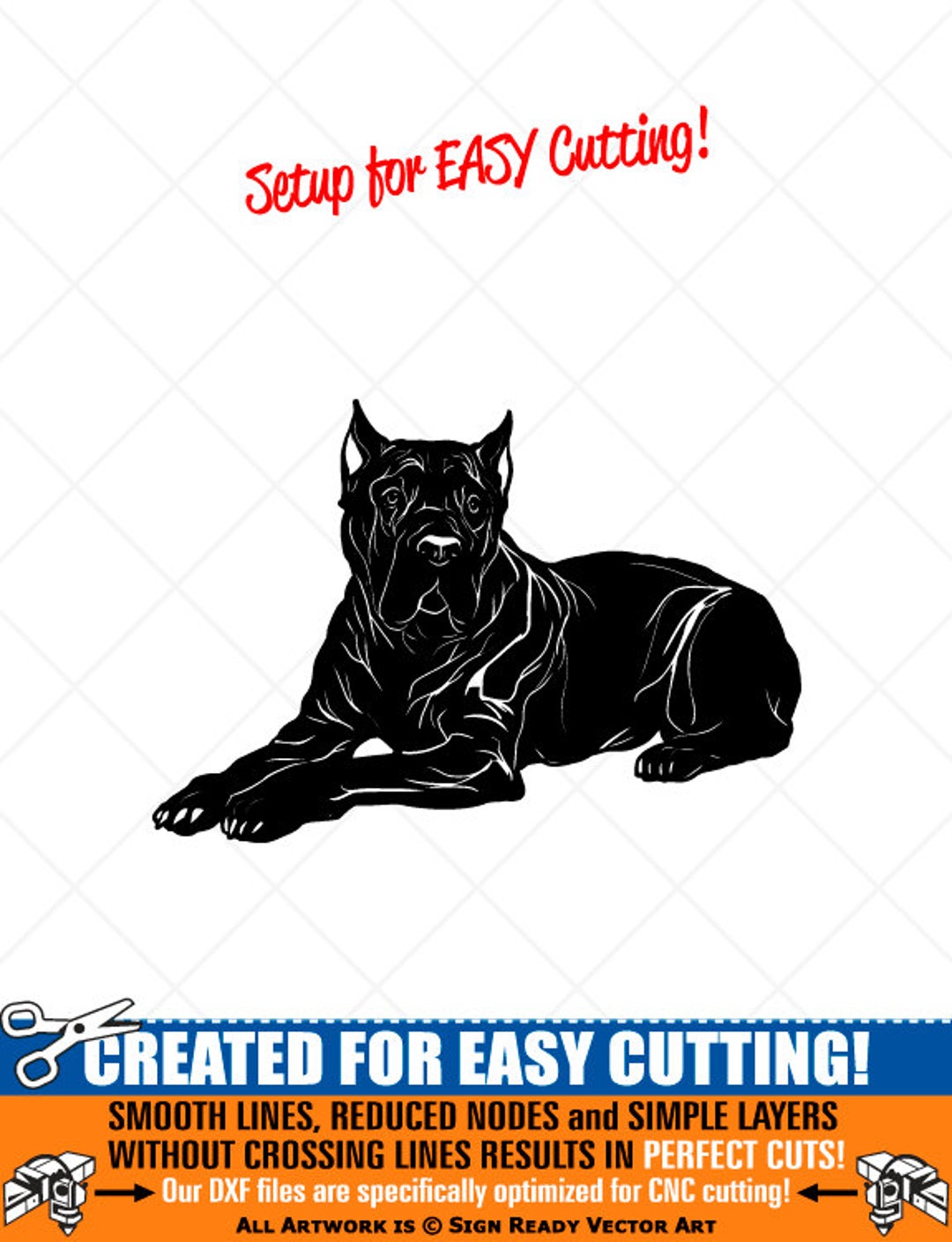 CANE CORSO Dog Clipart-vector Clip Art Graphics-digital Download Image ...