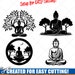Buddha SVG Bundle, Clipart-hand Drawn Buddha Tree Vector Clip Art ...