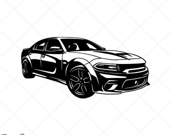 Dodge Charger Svg | Etsy