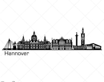 Hanover Skyline Svg - Etsy
