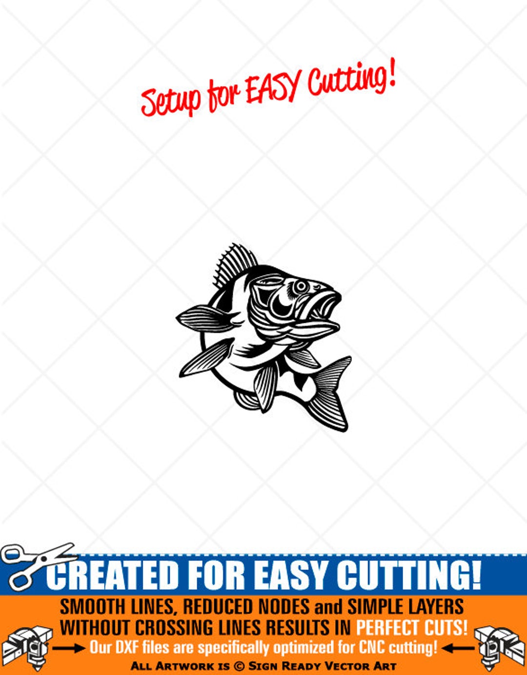 PERCH Fish-fishing Clipart-vector Clip Art Graphics-digital Download ...