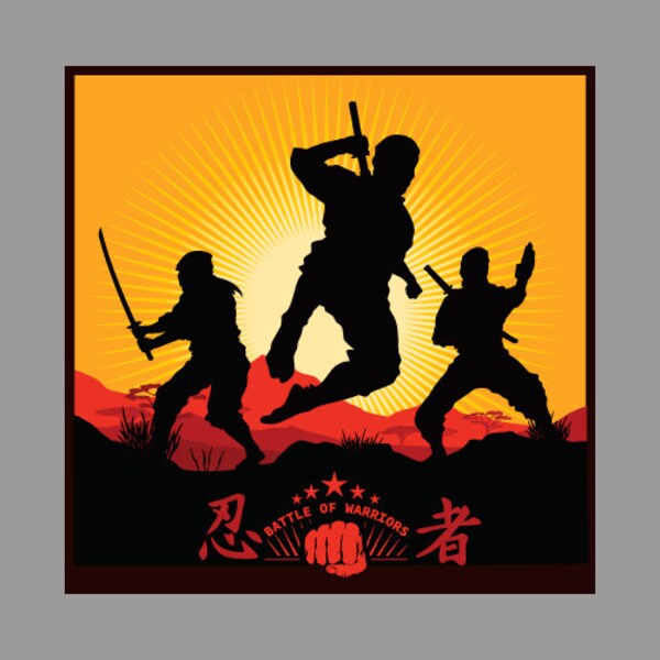 Ninja Warrior Logo Svg - Etsy