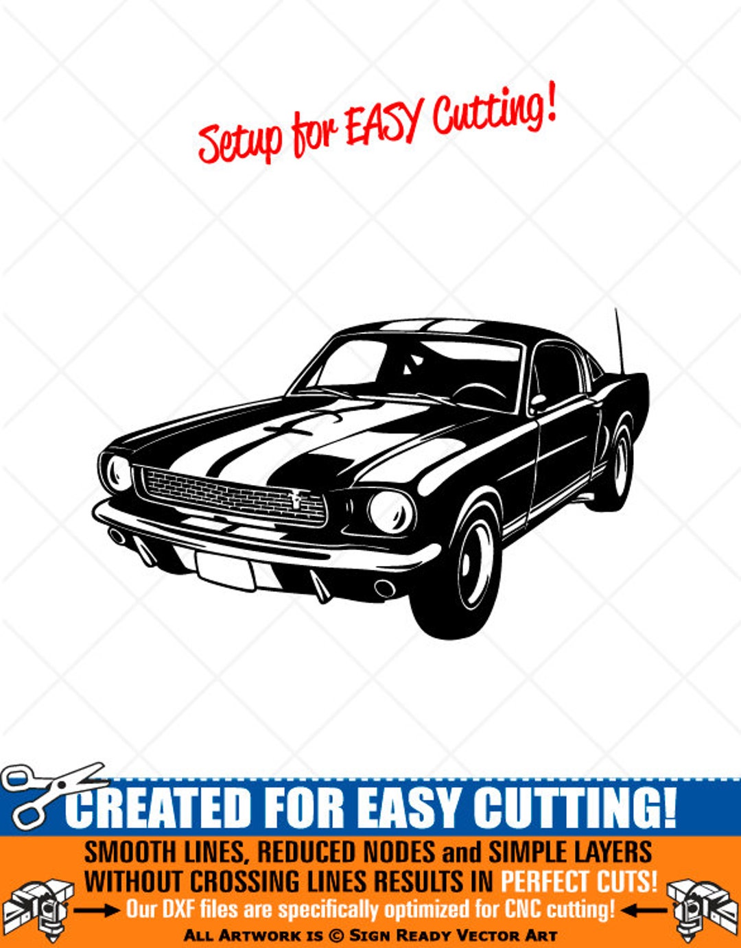 Shelby GT350 1966 Clipart-vector Clip Art Graphics-digital Download-cut ...