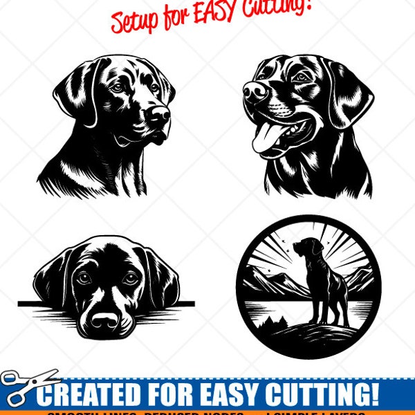 Peeking Lab Svg - Etsy