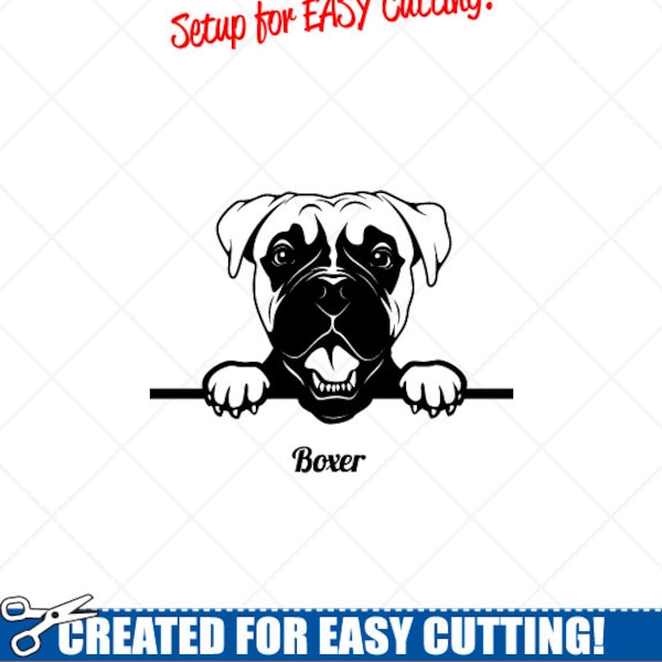 Boxer Svg File - Etsy