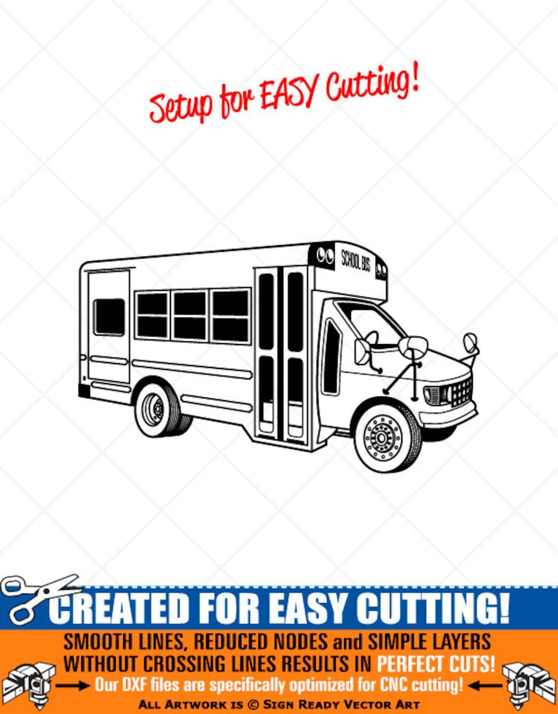 Small School Bus Svg Clipart-vector Clip Art Graphics-digital Download ...