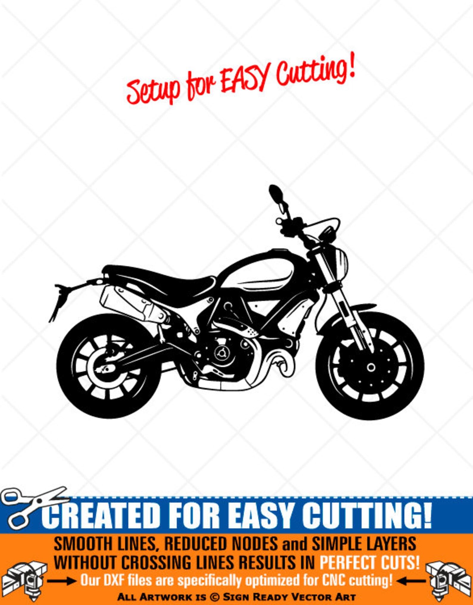 DUCATI SCRAMBLER 1100 Motorcycle Svg Clipart-vector Clip Art Graphics ...