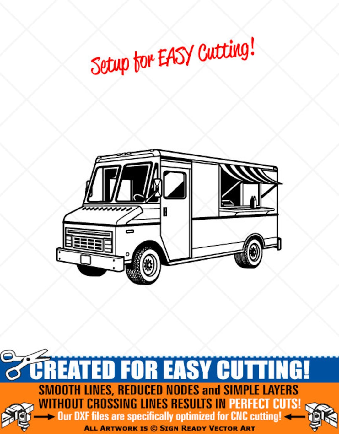 Food Truck SVG, Clipart vector Clip Art Graphics-digital Download Image ...