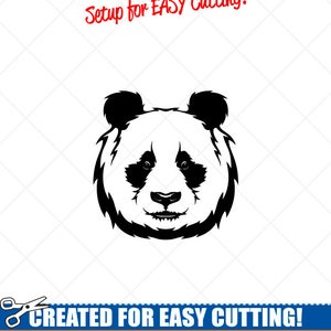 PANDA ANIMAL Head Clipart -vector Clip Art Graphics -digital Download ...