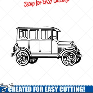 Ford Model-t Car Clipart -vector Clip Art Graphics-digital Download-cut ...