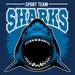 SHARKS MASCOT SPORTS Team Clipart-vector Clip Art Graphics-digital ...