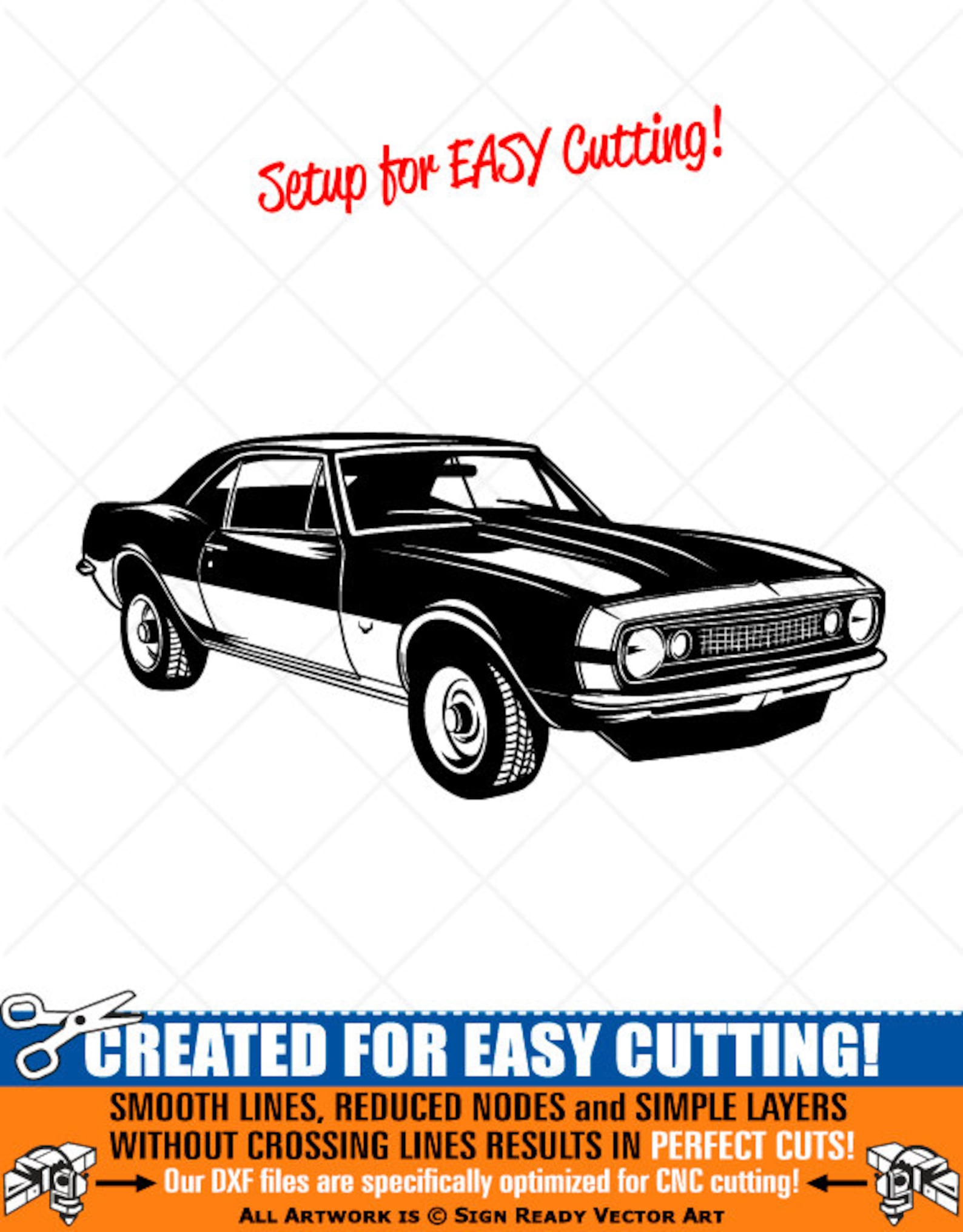 CHEVY Camaro SS 350 1967 Clipart-vector Clip Art Graphics-digital ...