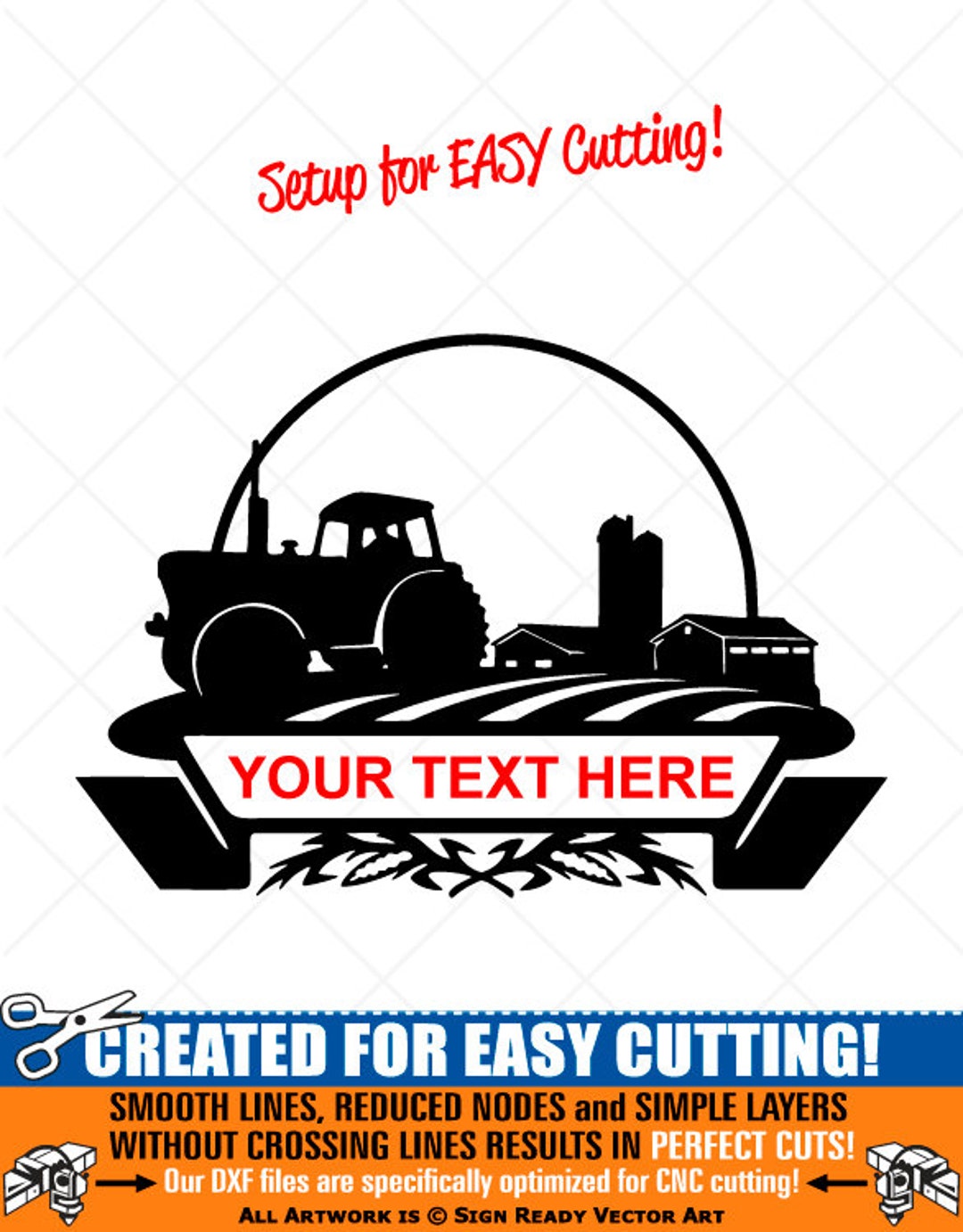 FARM LIFE Stencil Clipart-vector Clip Art Graphics-digital Download ...