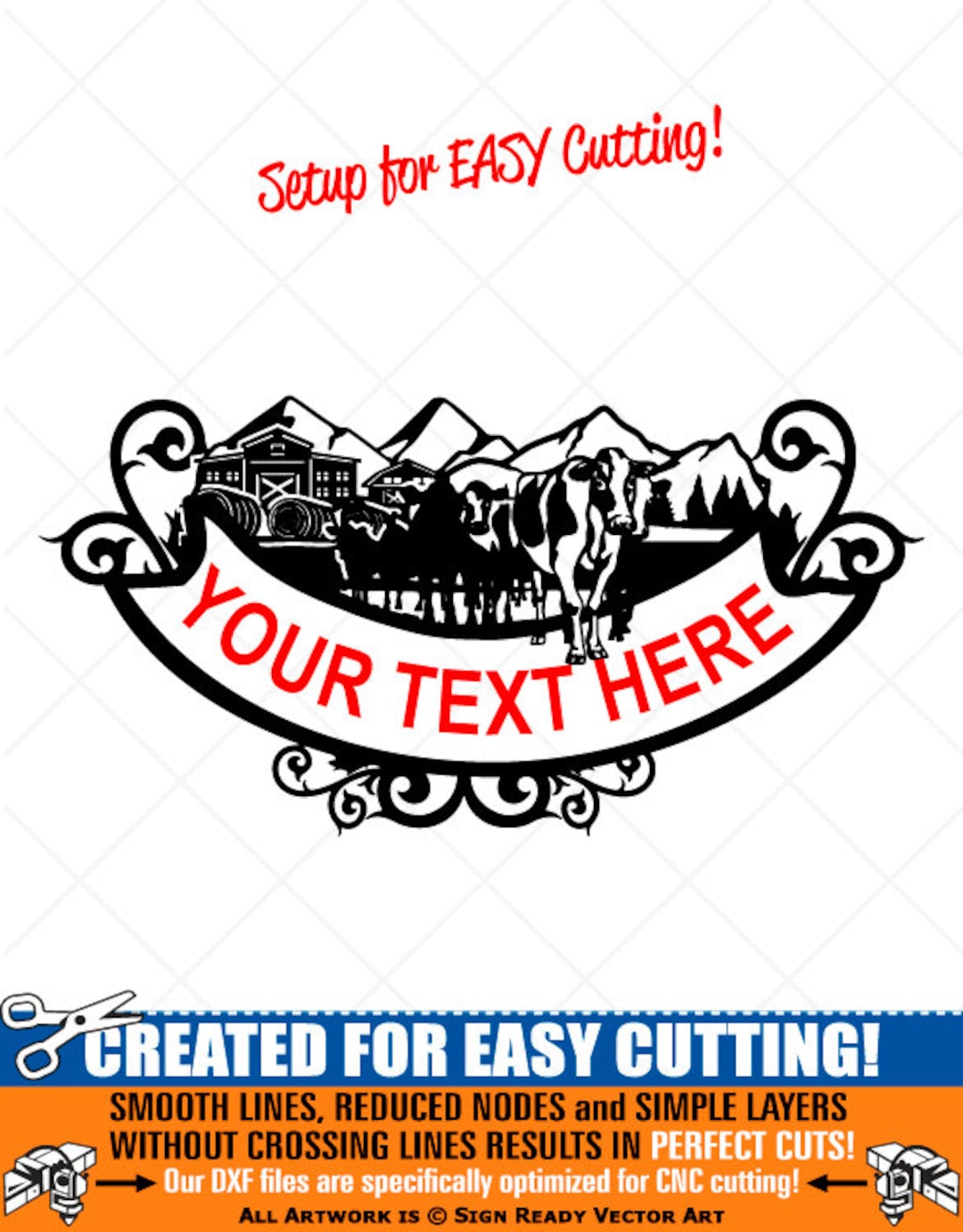 FARM LIFE Stencil Svg-clipart-vector Clip Art Graphics-digital Download ...