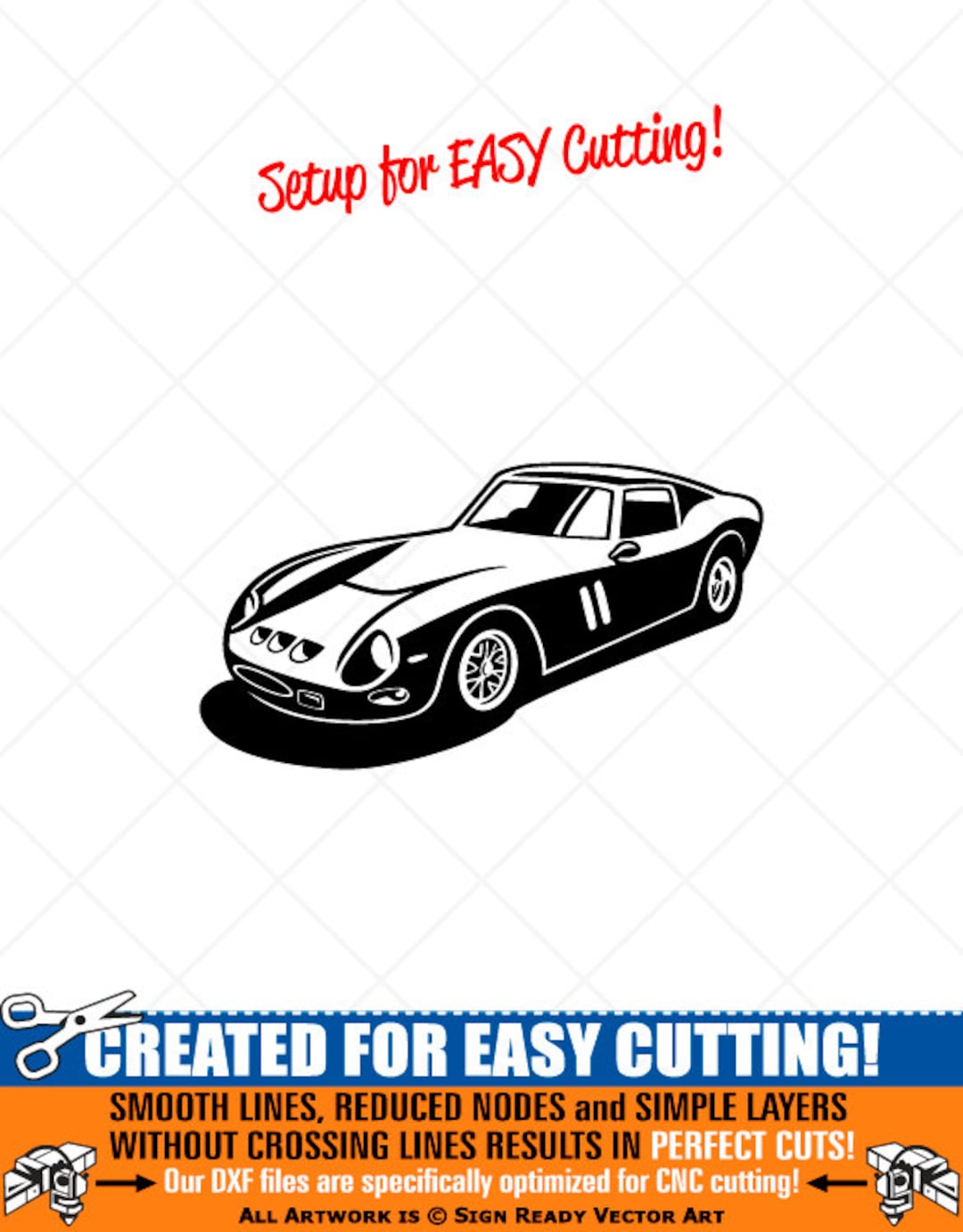 Ferrari 250 GTO 1963 SVG Clipart-vector Clip Art Graphics-digital ...