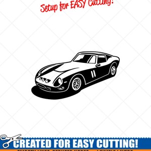 Ferrari 250 GTO 1963 SVG Clipart-vector Clip Art Graphics-digital ...