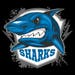 SHARKS MASCOT SPORTS Team Clipart-vector Clip Art Graphics-digital ...