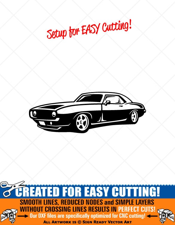 Chevy-chevrolet Camaro SVG 1968 Clipart-vector Clip Art Graphics ...