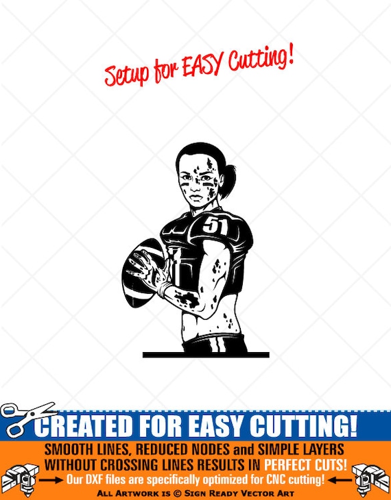 Womens FOOTBALL Player Clipart-vector Clip Art - Etsy
