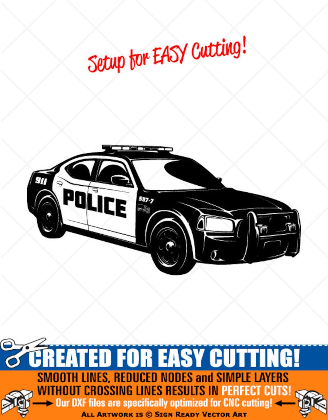 Police Car Clip Art Border