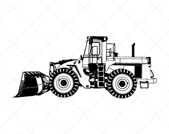 Front loader svg | Etsy