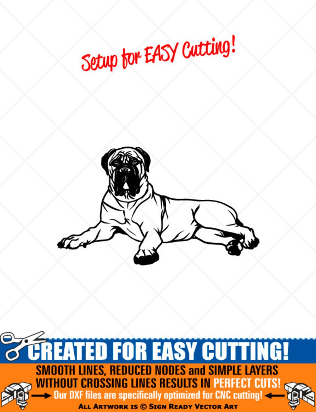 BULLMASTIFF Dog Clipart-vector Clip Art Graphics-digital Download Image ...