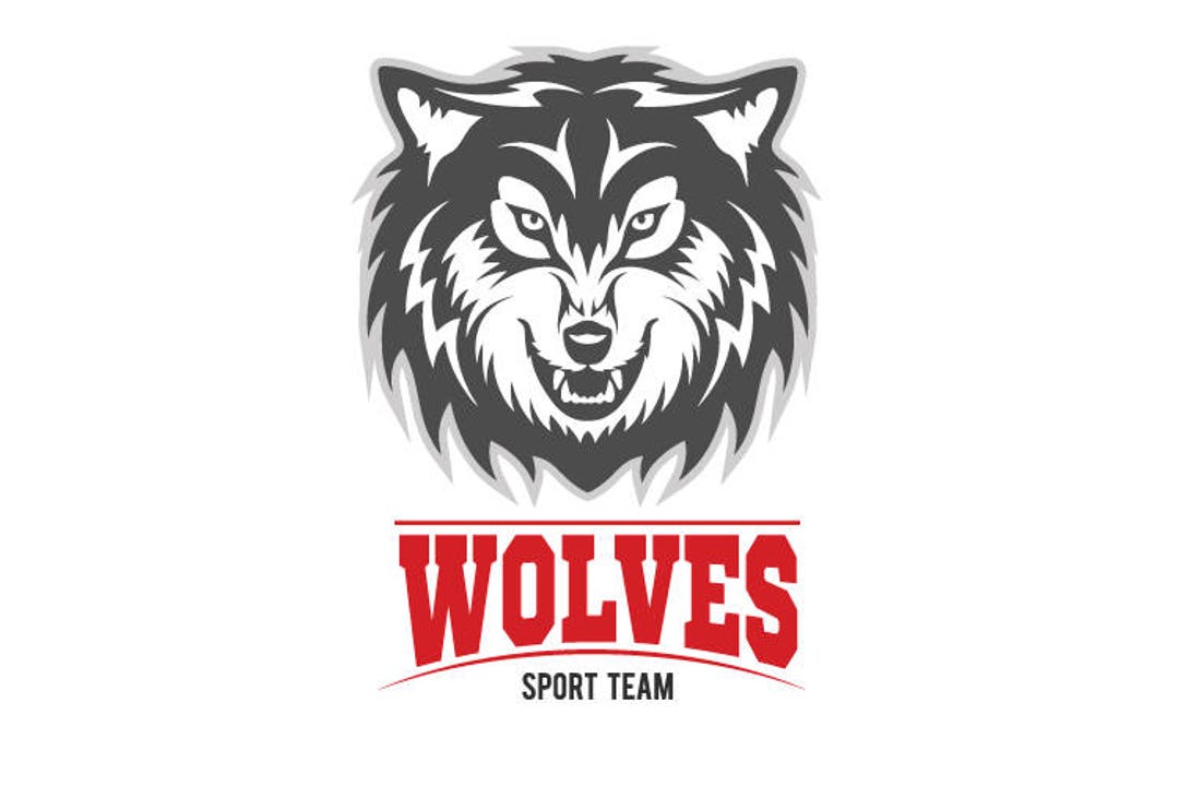 WOLVES MASCOT SPORTS Team Clipart-vector Clip Art Graphics-digital ...