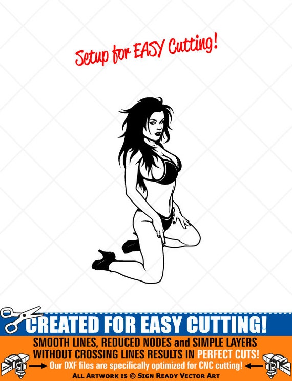 Sexy Woman Girl Clipart Vector Clip Art Graphics Digital Etsy