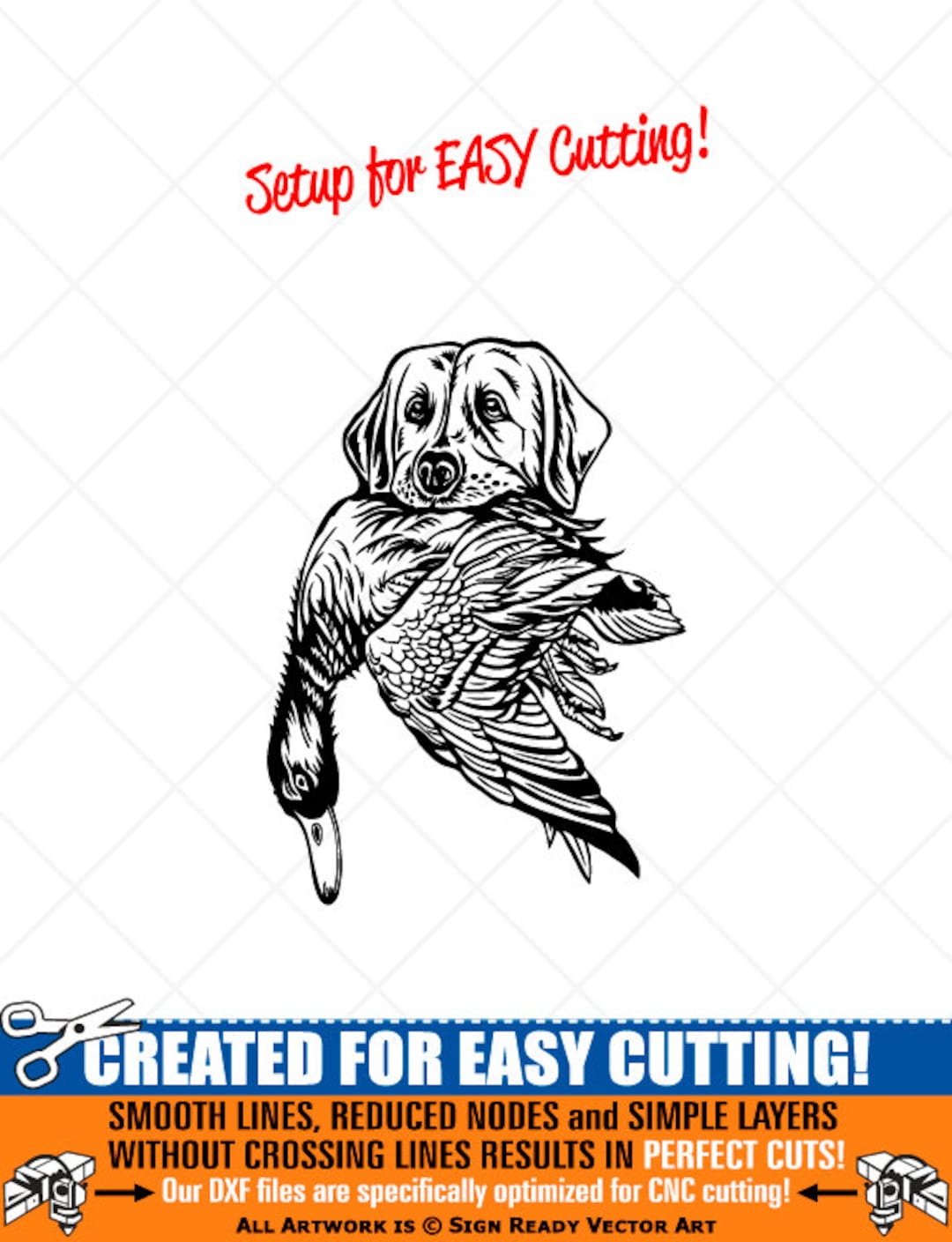 DUCK HUNTING Dog Clipart -vector Clip Art Graphics-digital Download-cut ...