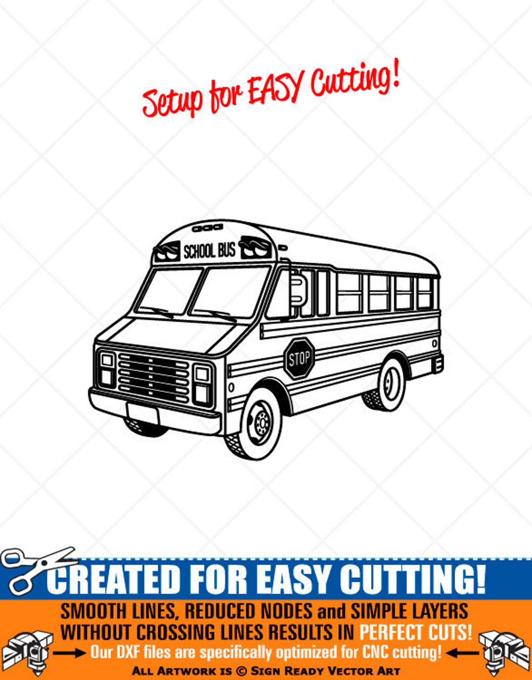 Small School Bus Svg Clipart-vector Clip Art Graphics-digital Download ...